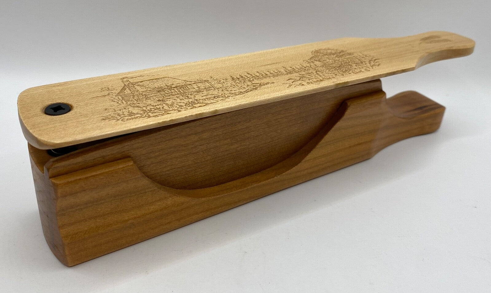 Genuinely Amish Crafted "Handle Half Moon" Turkey Box Call - New, Unus ...