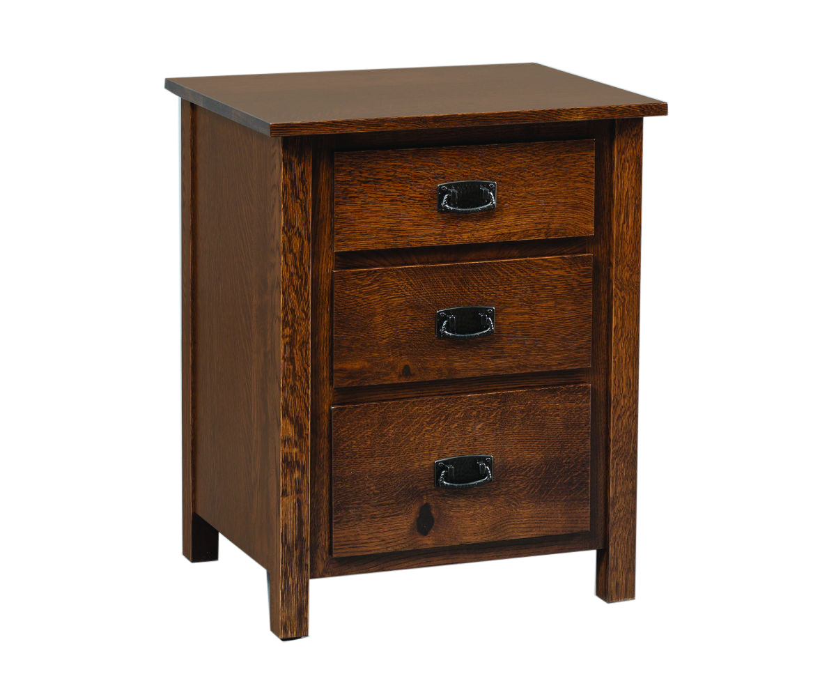 Elkins 3 Drawer Night Stand – Amish Traditions