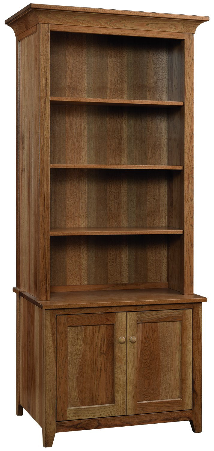 Bookcase With Cabinet Doors - Amish Traditions