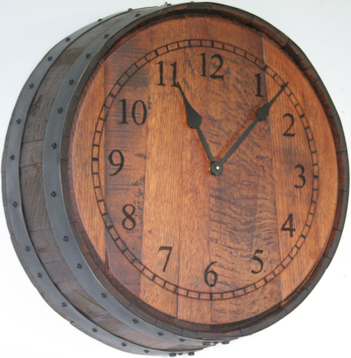 Whiskey Barrel Clock – Amish Traditions