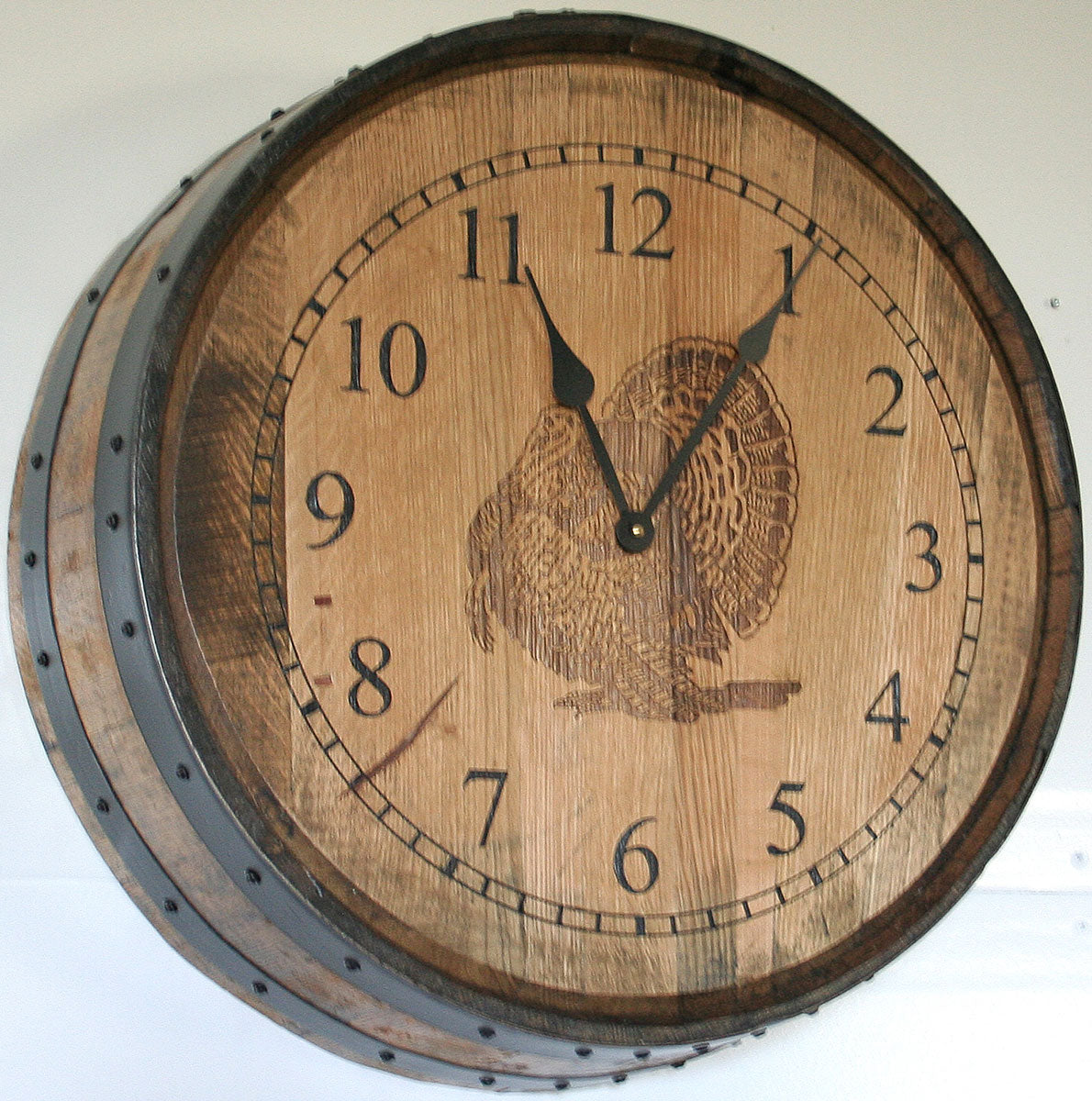 Whiskey Barrel Clock – Amish Traditions