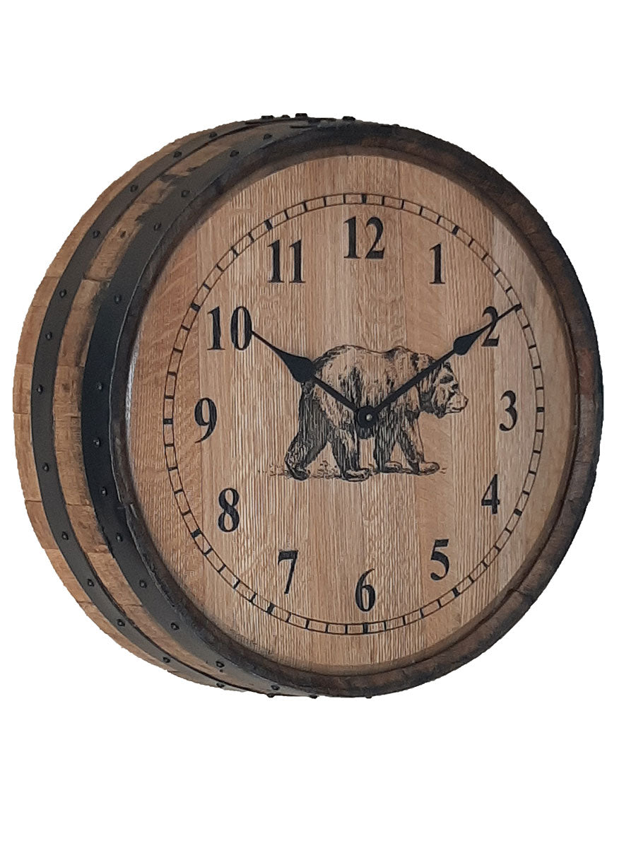 Whiskey Barrel Clock – Amish Traditions