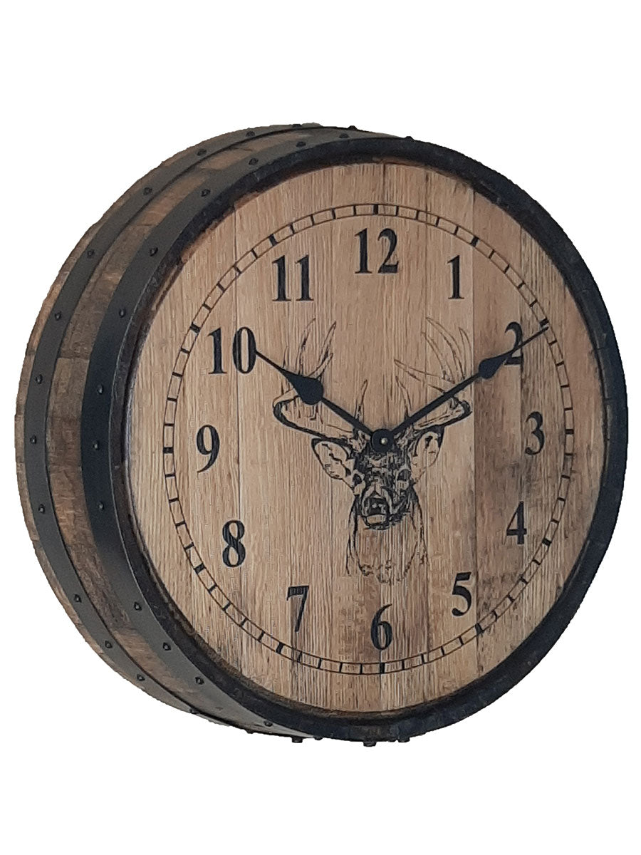 Whiskey Barrel Clock – Amish Traditions