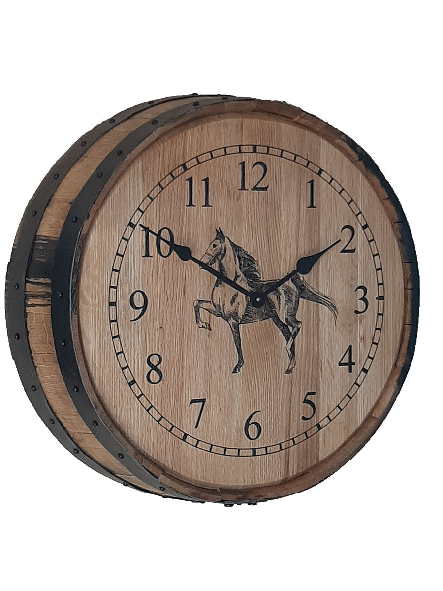 Whiskey Barrel Clock – Amish Traditions