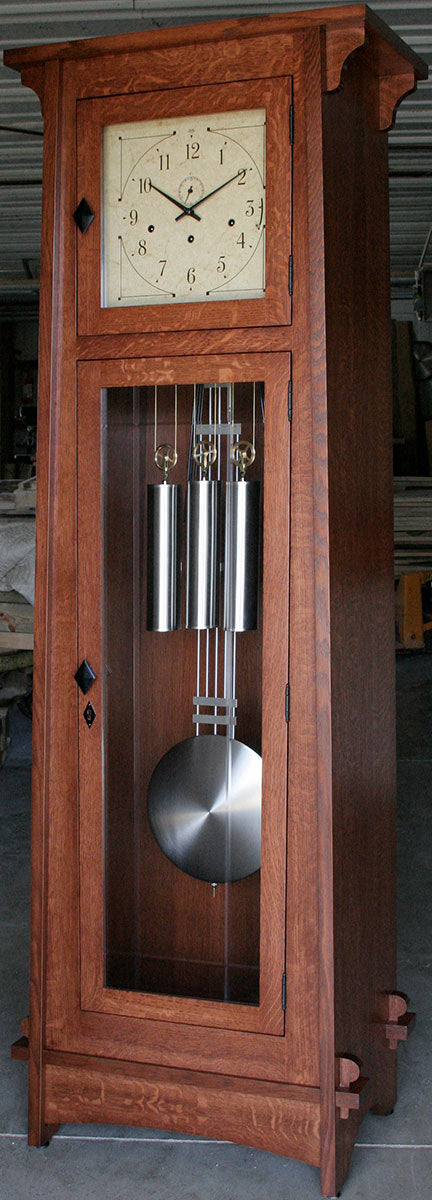 Bungalow Mission Grandfather Clock – Amish Traditions