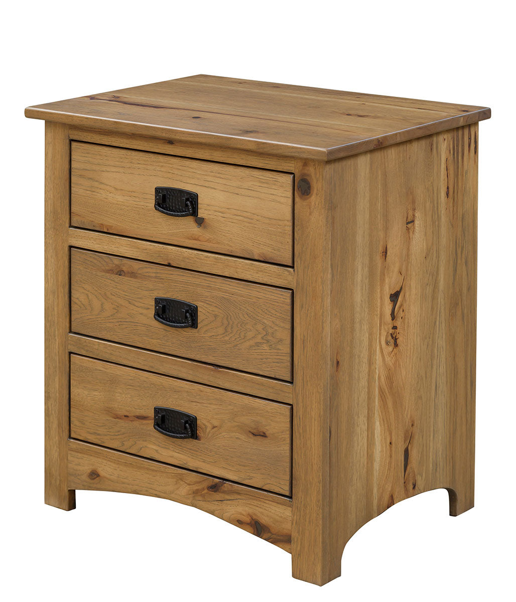 Lancaster Mission Three Drawer Night Stand – Amish Traditions