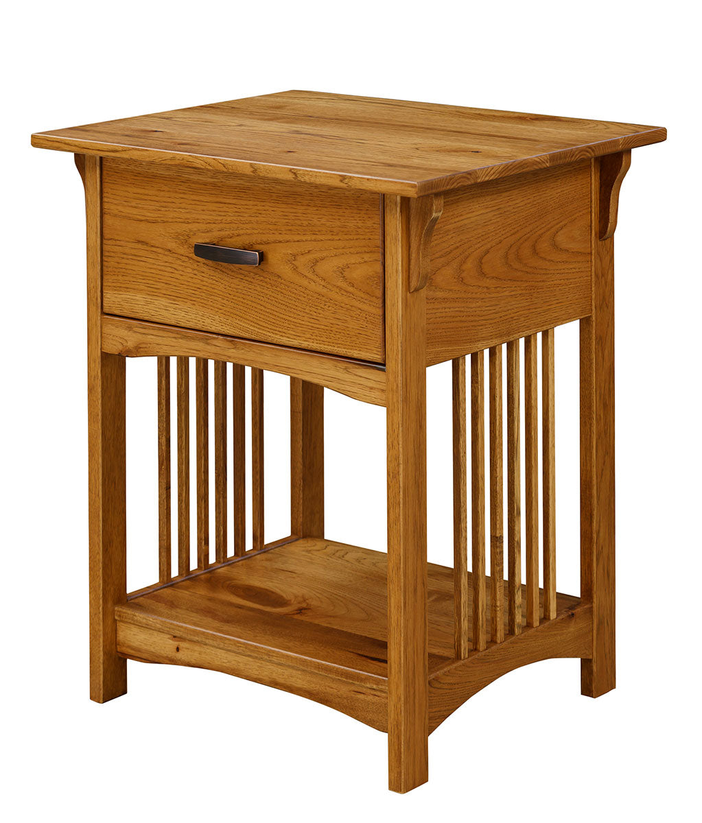 Lancaster Mission One Drawer Night Stand – Amish Traditions