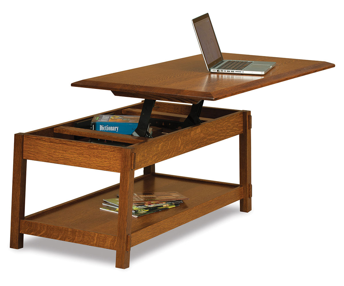 Colbran Open Lift Top Coffee Table W/Counterweight – Amish Traditions