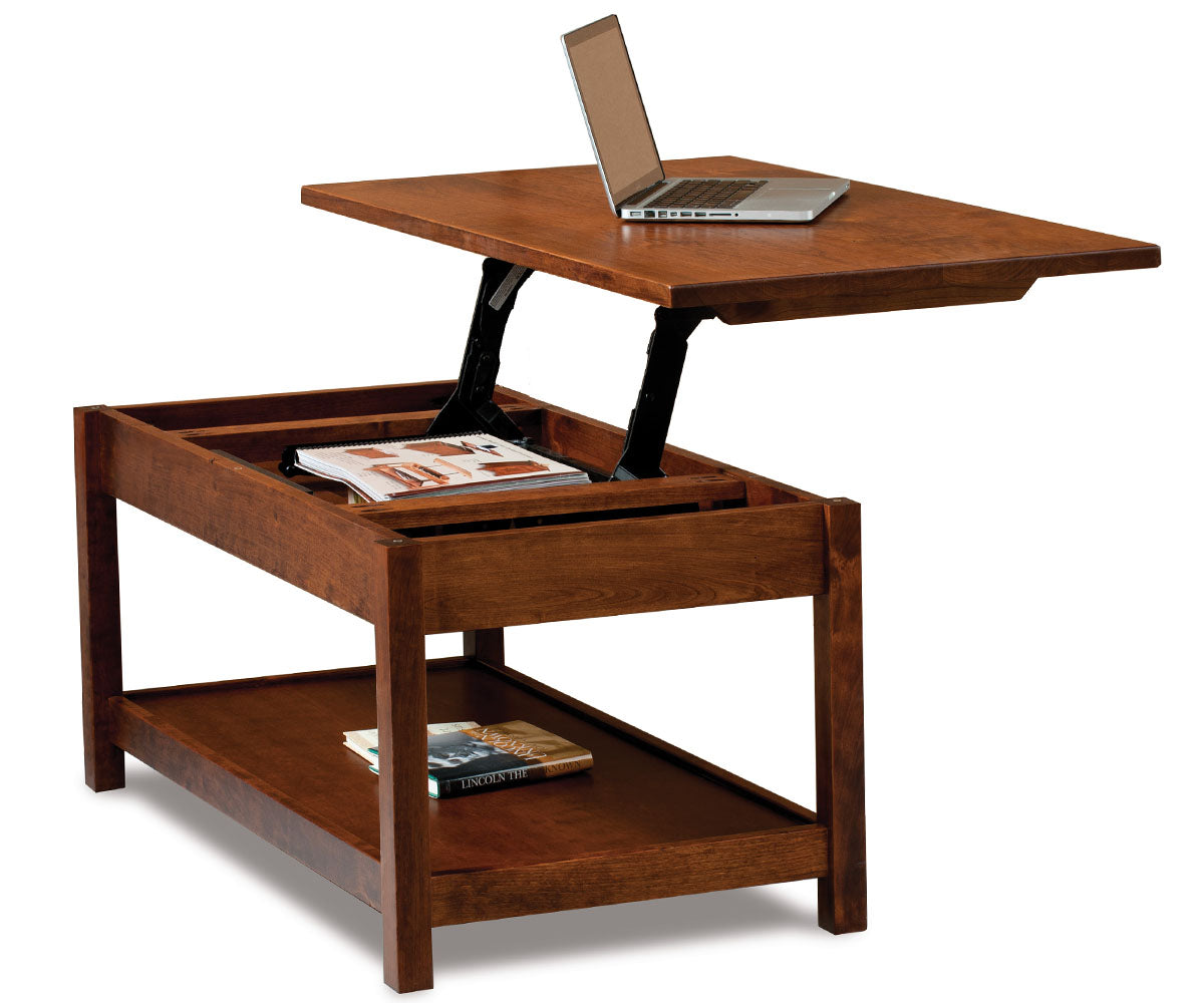 Centennial Open Lift Top Coffee Table W/Counterweight – Amish Traditions