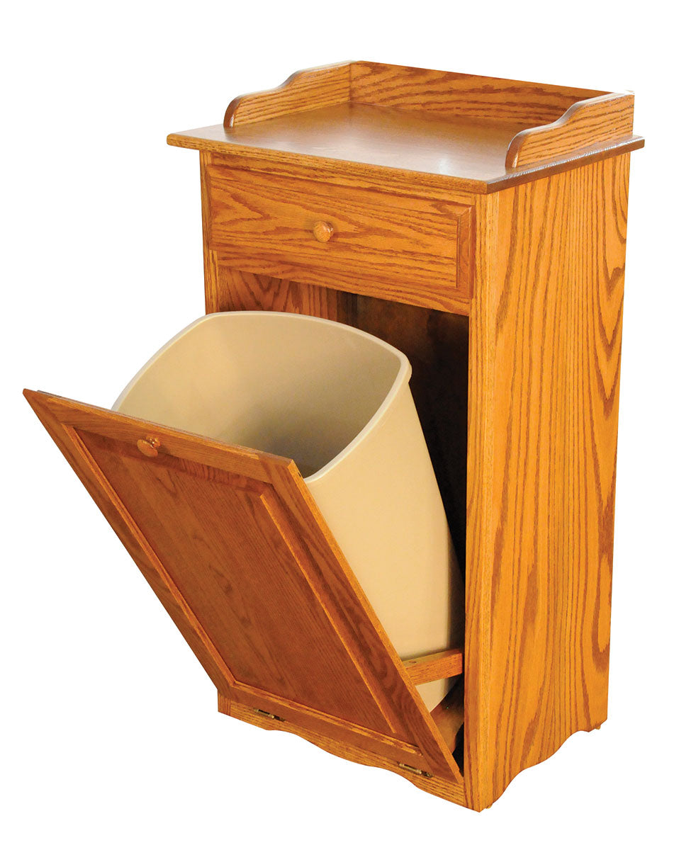 13 Gallon Tip Out Trash Bin – Amish Traditions