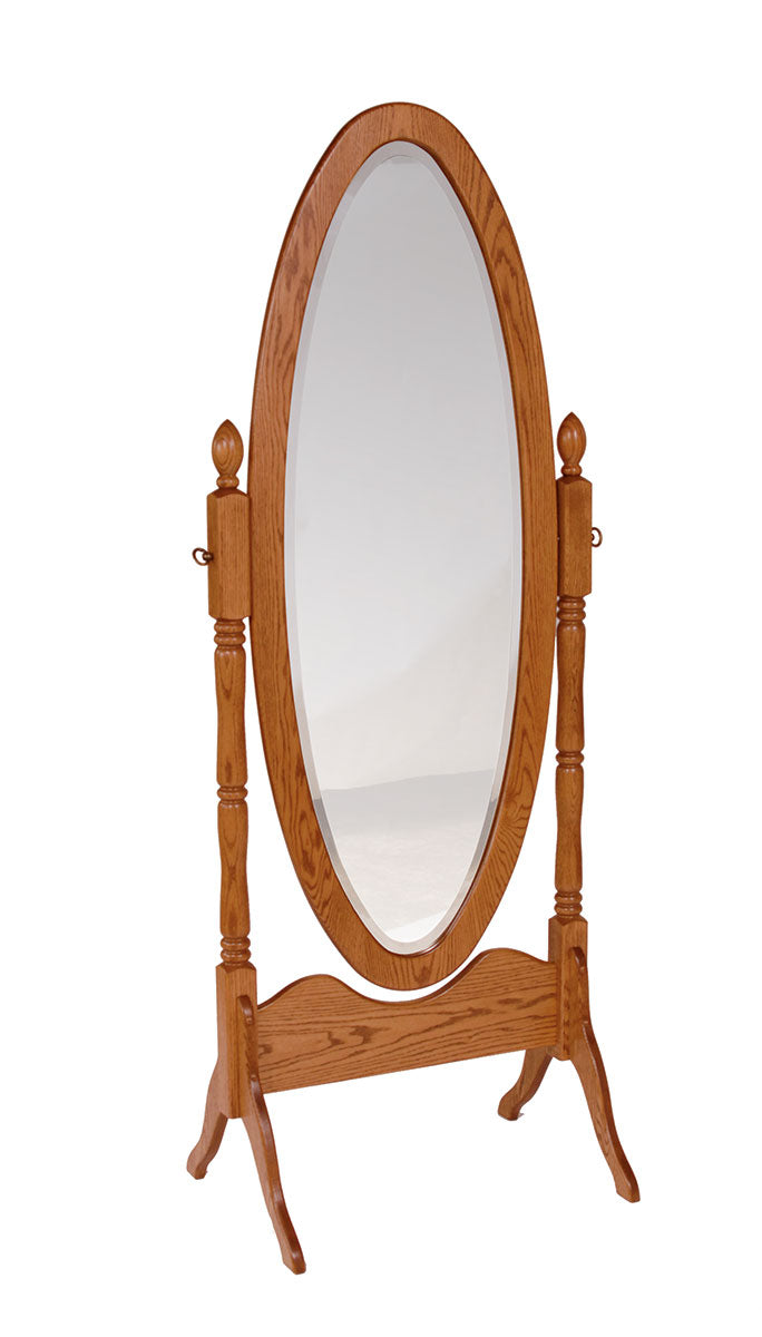 True Oval Cheval Mirror – Amish Traditions