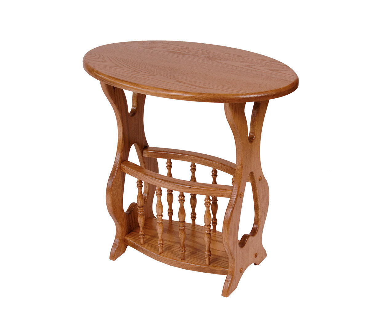 Magazine End Table - Oval – Amish Traditions