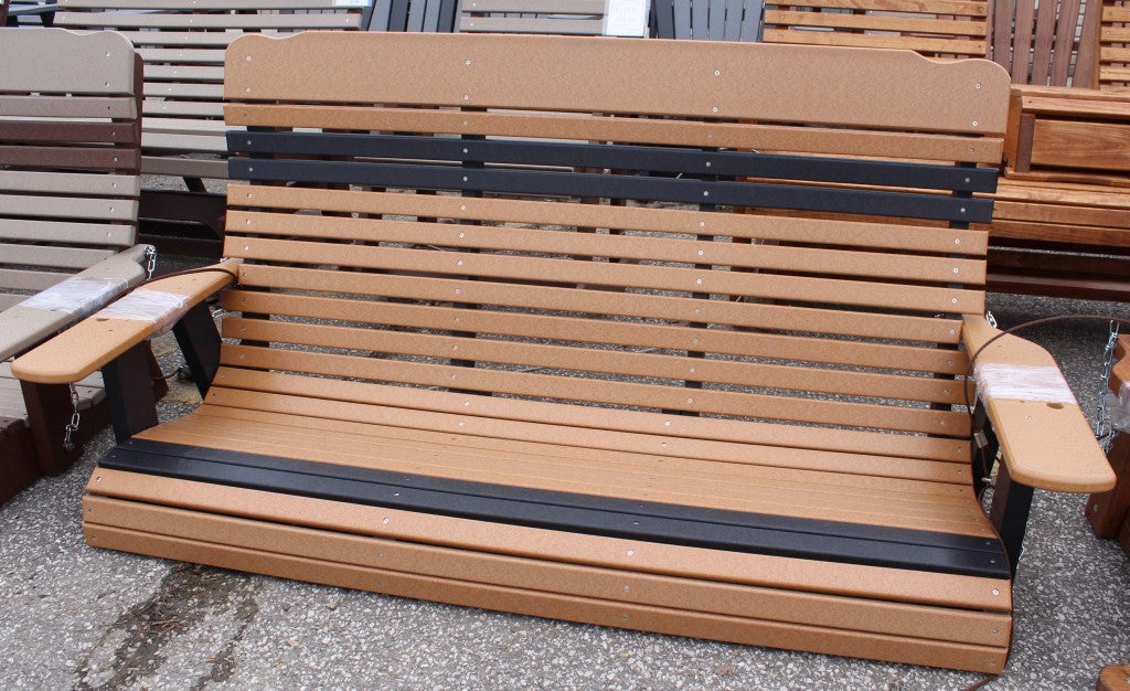 Poly Deluxe 5 High Back Swing - Amish Traditions