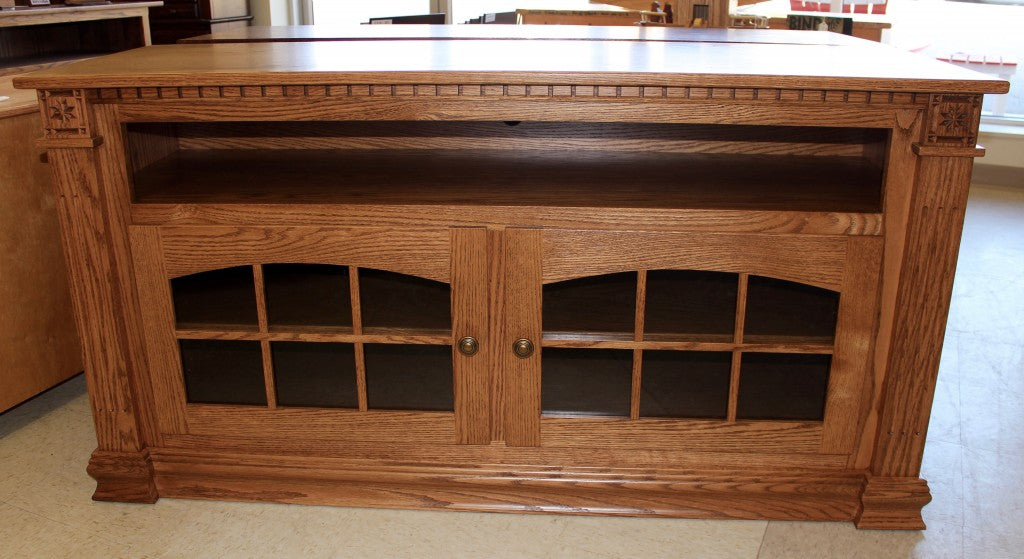 Deluxe 56 Tv Stand With Open Vcr - Amish Traditions