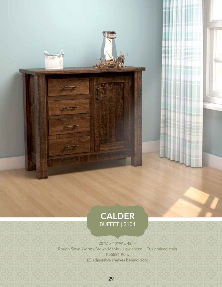 Calder Buffet 2 Doors, 2 Drawers – Amish Traditions