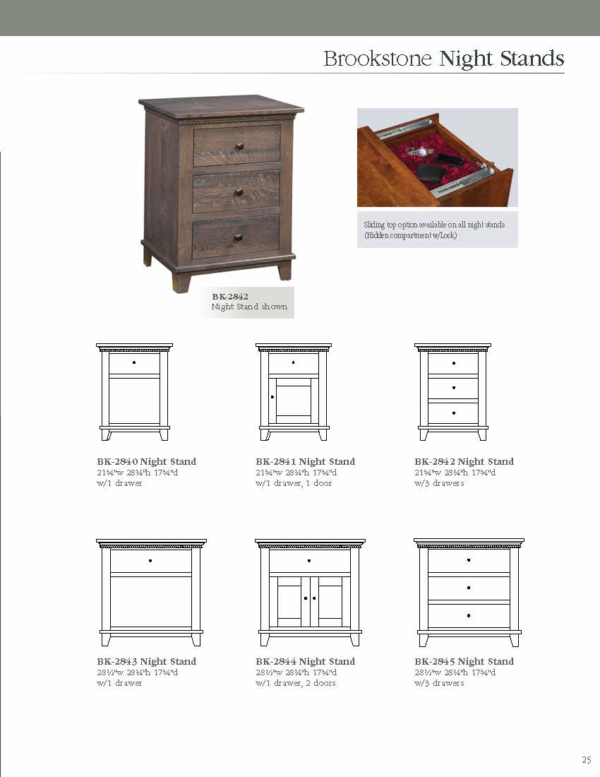 Brookstone Bed with Regular Footboard – Amish Traditions