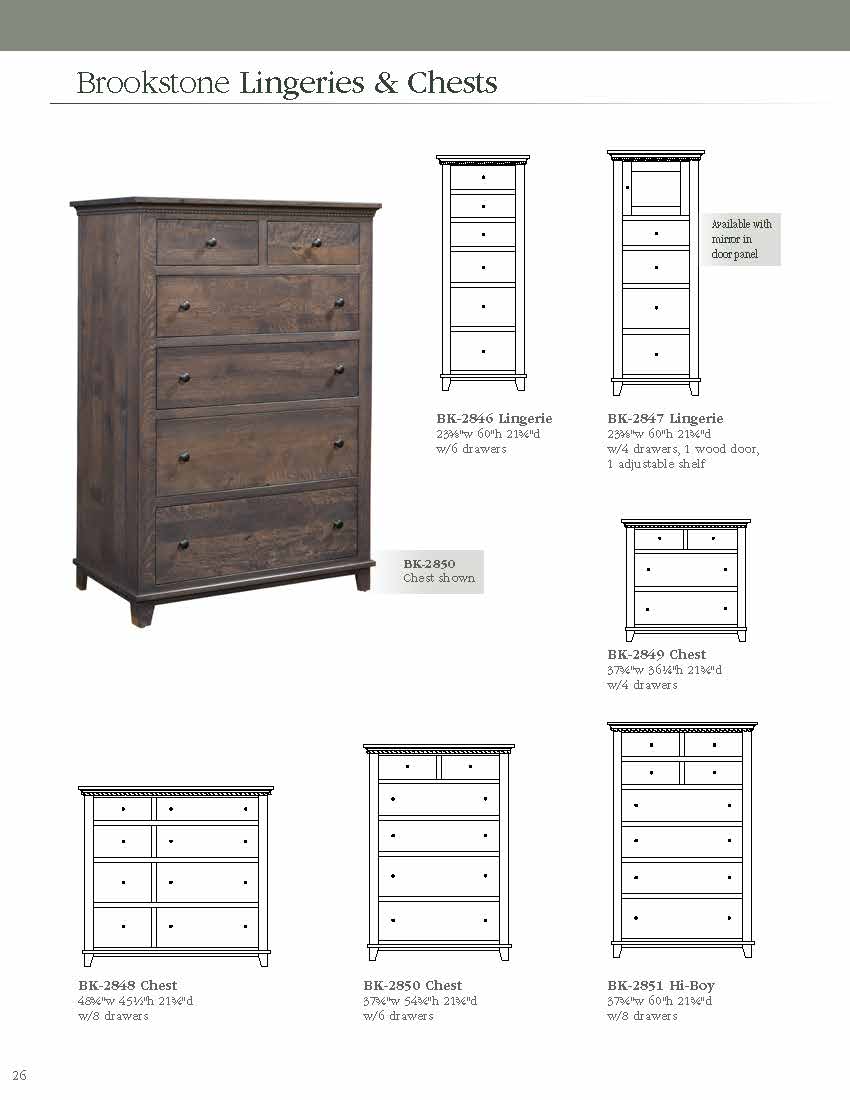 Brookstone Bed with Regular Footboard – Amish Traditions