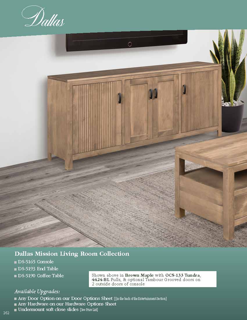 Dallas 50" Entertainment Console – Amish Traditions