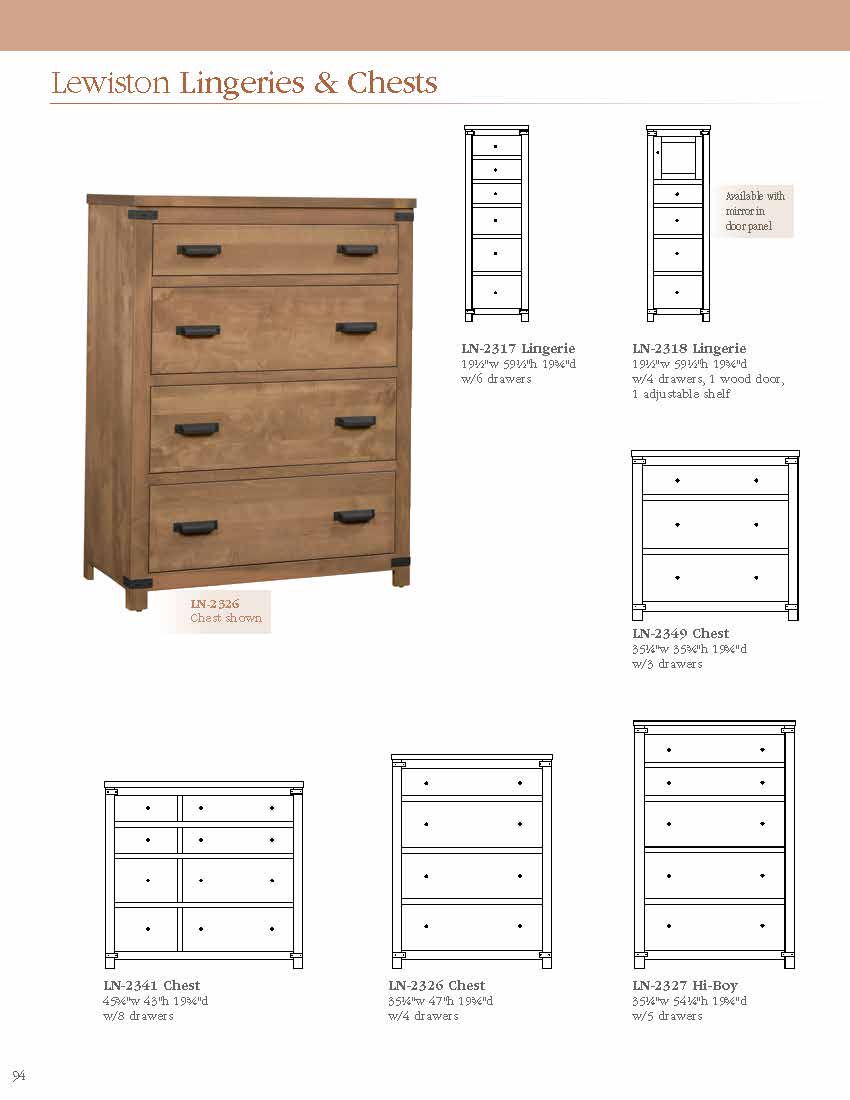 Lewiston Night Stand – Amish Traditions