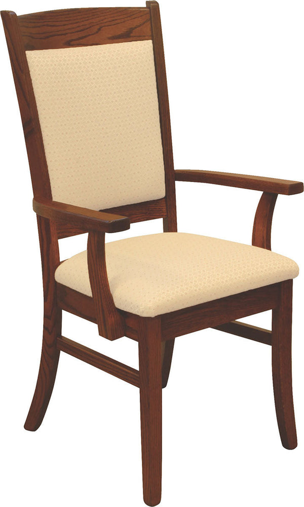 Franklin Arm Chair with Fabric Seat and Back – Amish Traditions