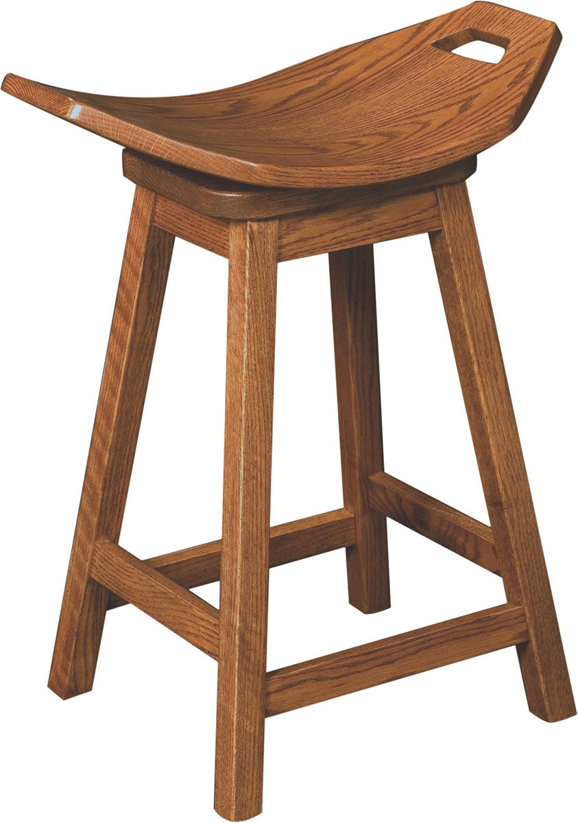 Mission Swivel Saddle Bar Stool – Amish Traditions