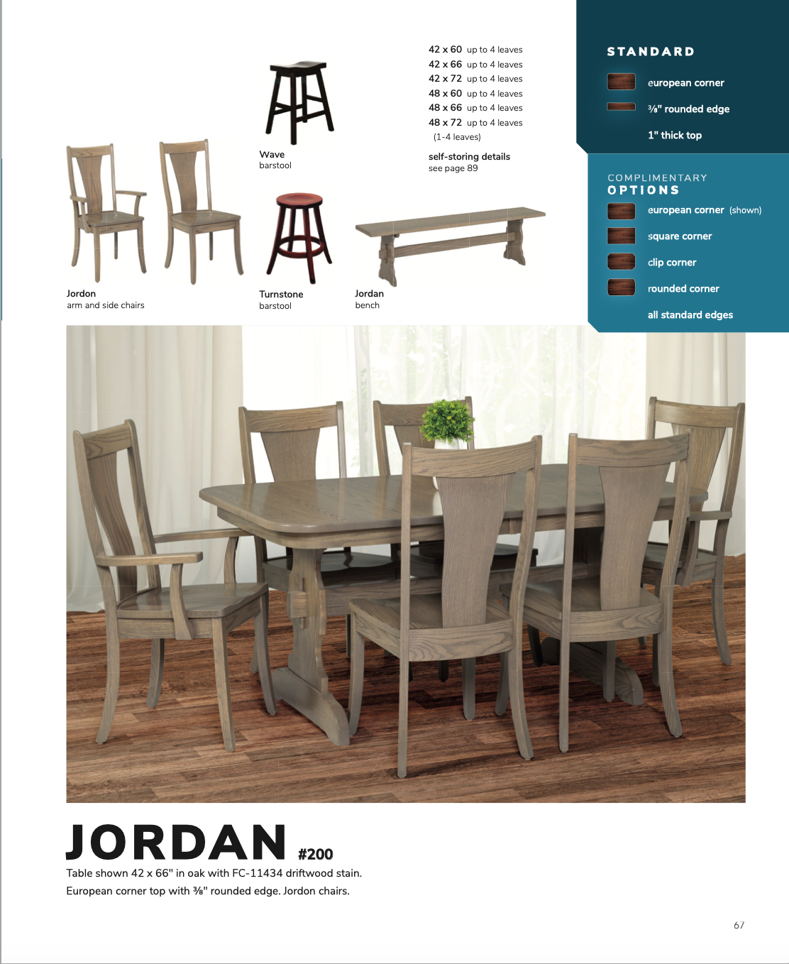 Jordan Table and Chair Set – Amish Traditions