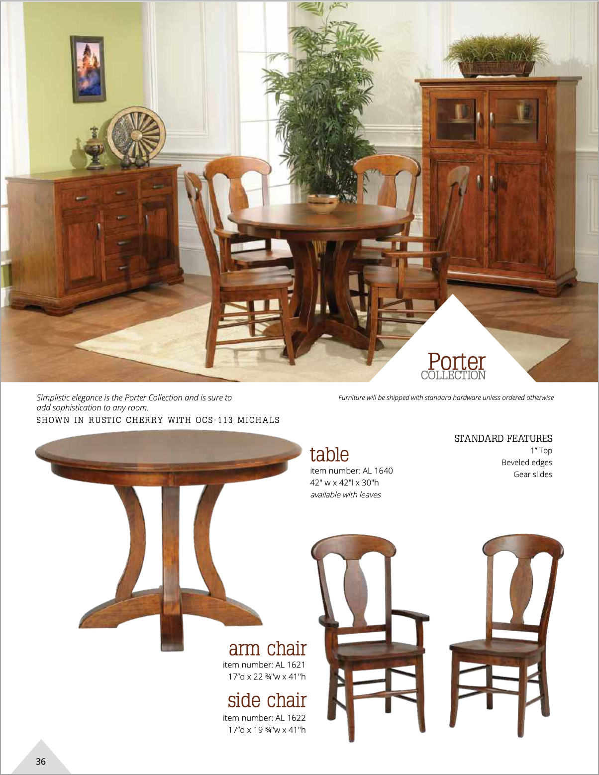 Porter Dining Room Set - Amish Traditions