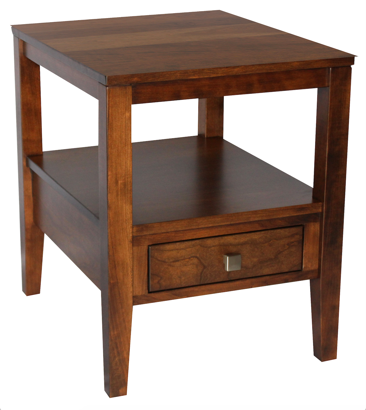 Century 22″ x 22″ End Table With Drawer – Amish Traditions