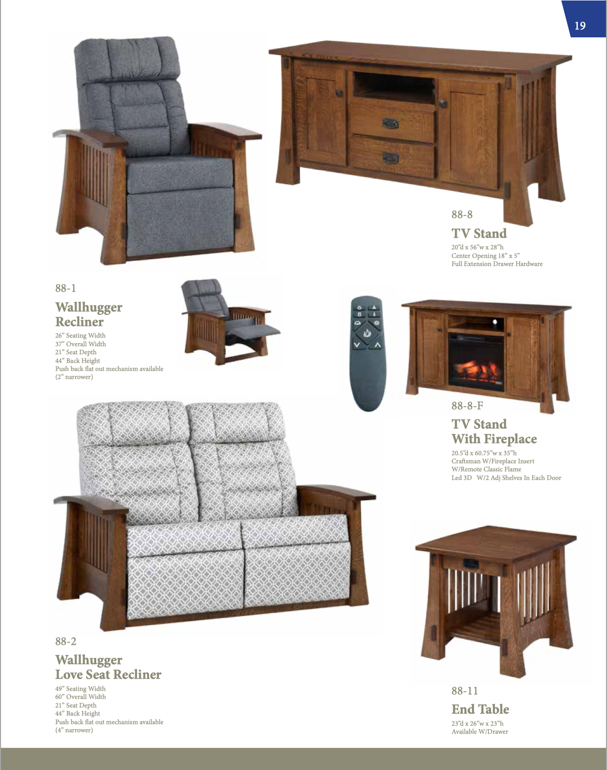 Craftsman Mission 56" TV Stand – Amish Traditions