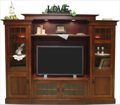 Rockford Bridge Entertainment Center Wall Unit - Amish Traditions