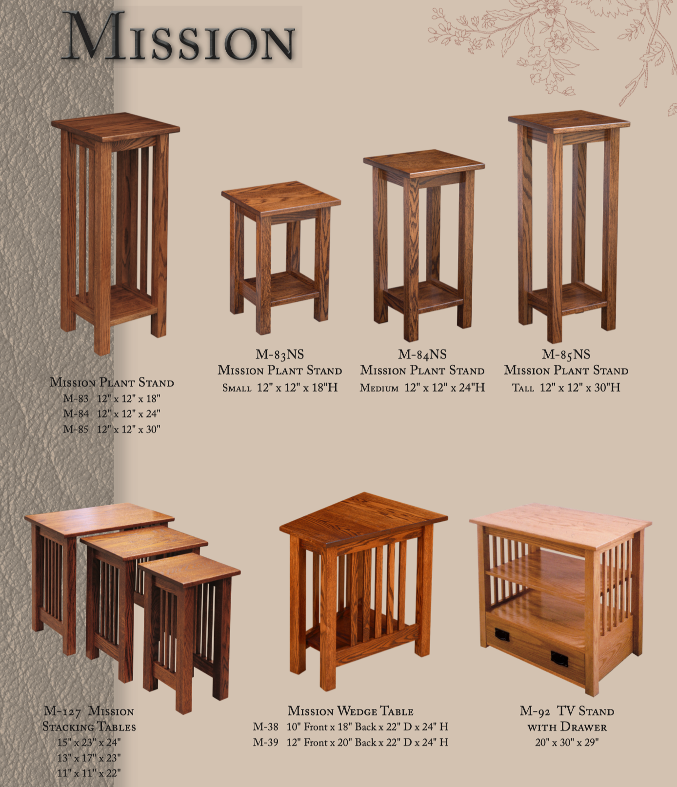 Mission Phone Stand – Amish Traditions