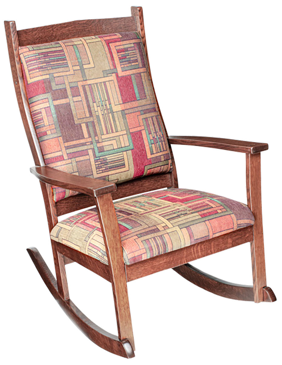 Keystone #120 Upholstered Rocker – Amish Traditions