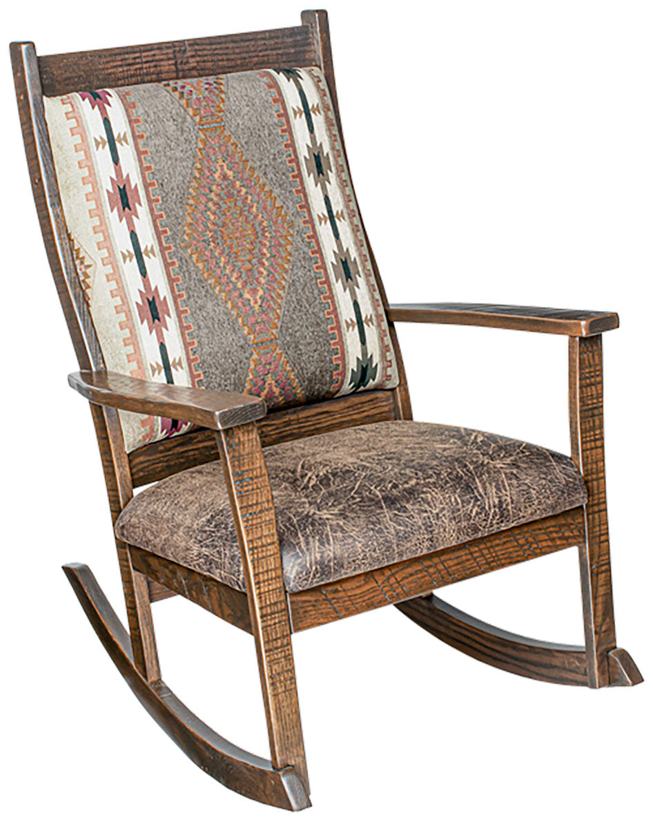 Keystone #120 Upholstered Rocker – Amish Traditions