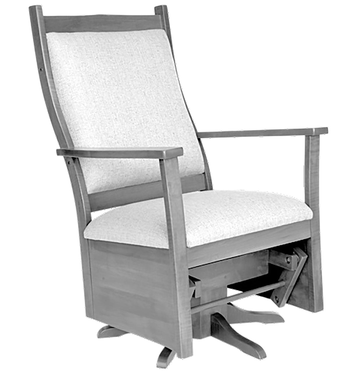Keystone #320 Upholstered Swivel Glider – Amish Traditions